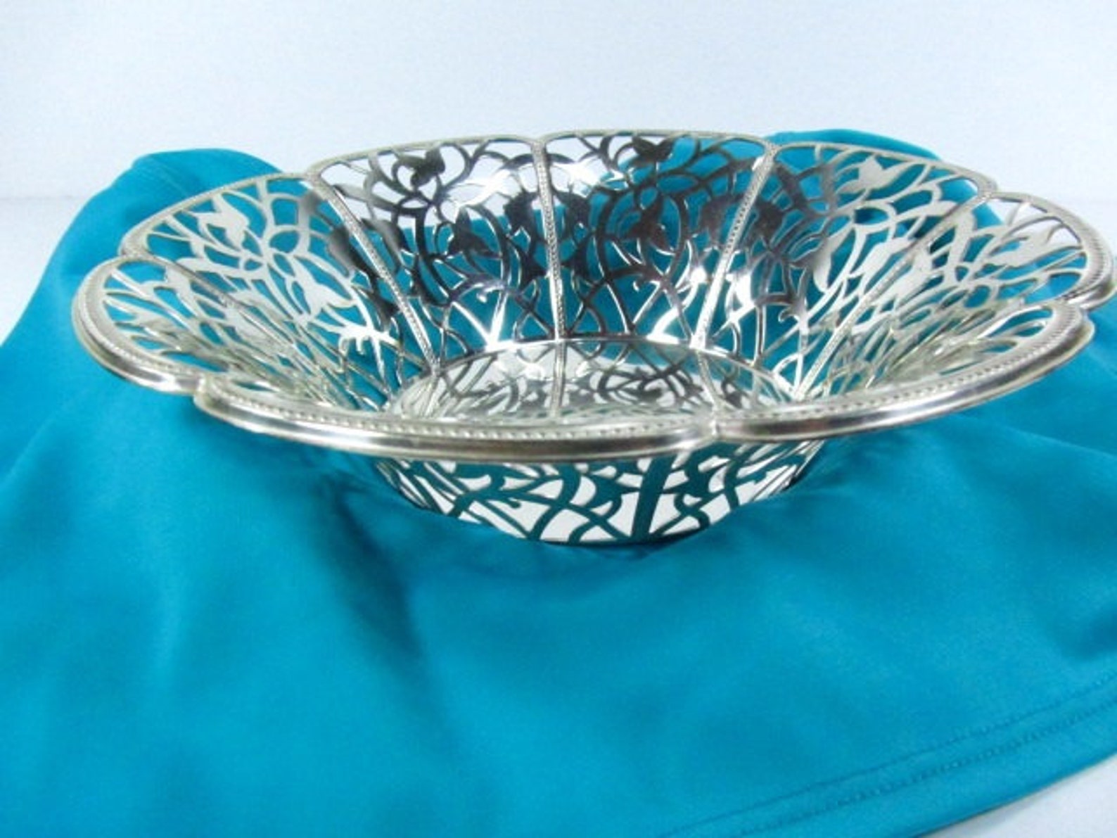 Vintage Silver Bowl Silver Candy Dish Serving Bowl Candle - Etsy