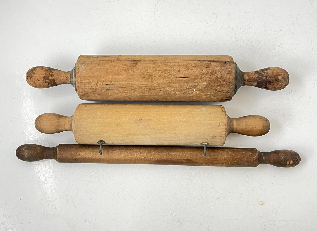 Antique Rolling Pin, Dough Roller, Farmhouse Decor, Kitchen Decor ...