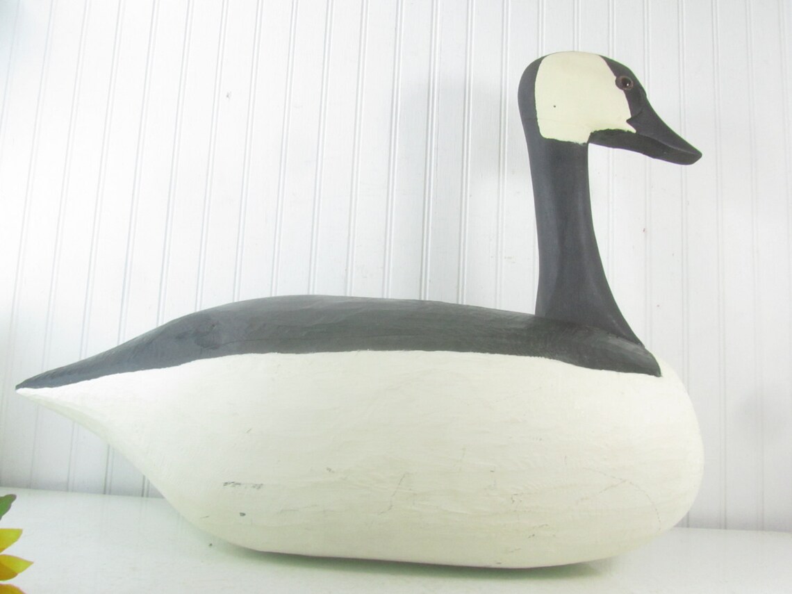 Hand Carved Goose Canadian Snow Goose Wood Goose Goose - Etsy