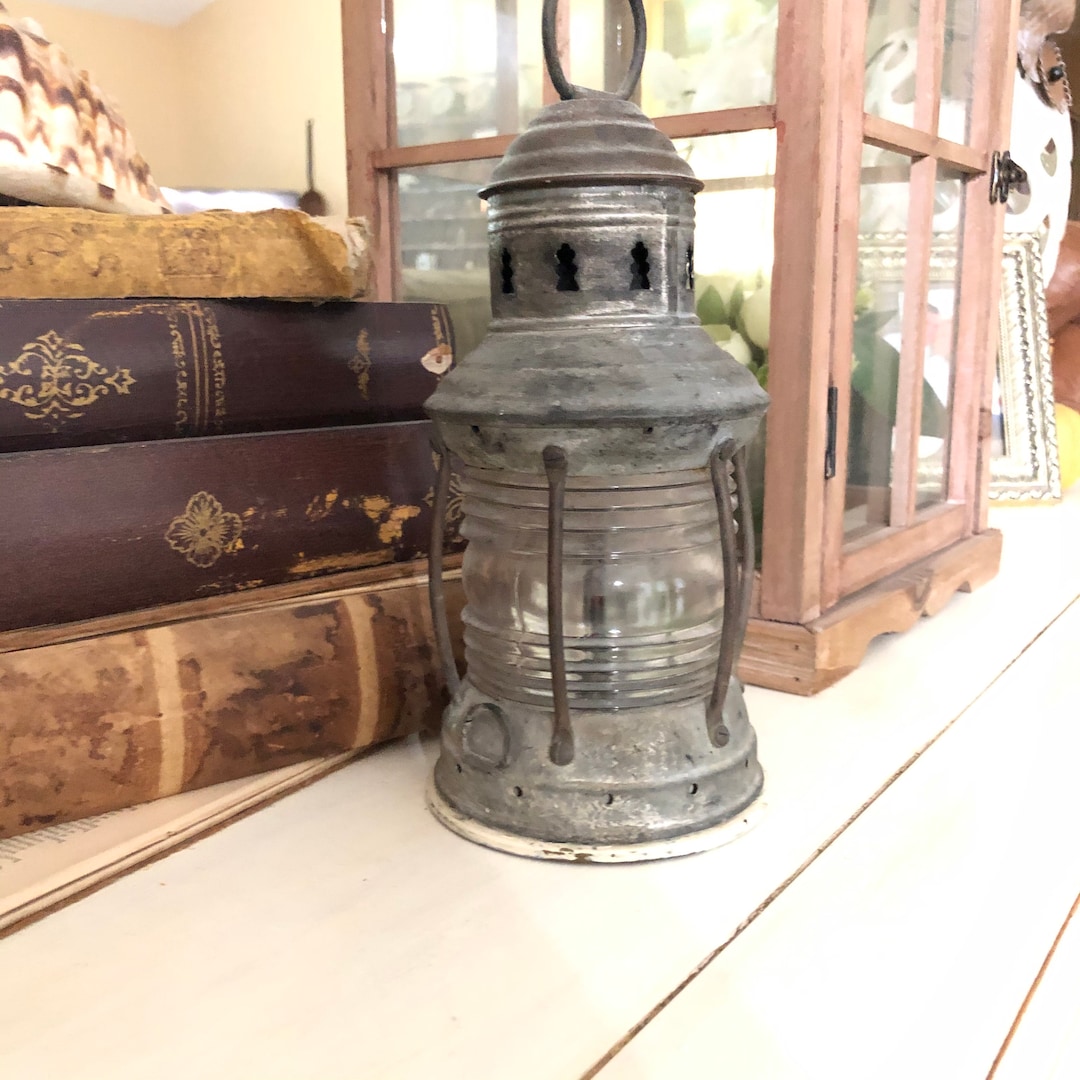 Antique Light, Marine Lantern, Perko, Perkins Lantern, Vintage Oil Lamp ...
