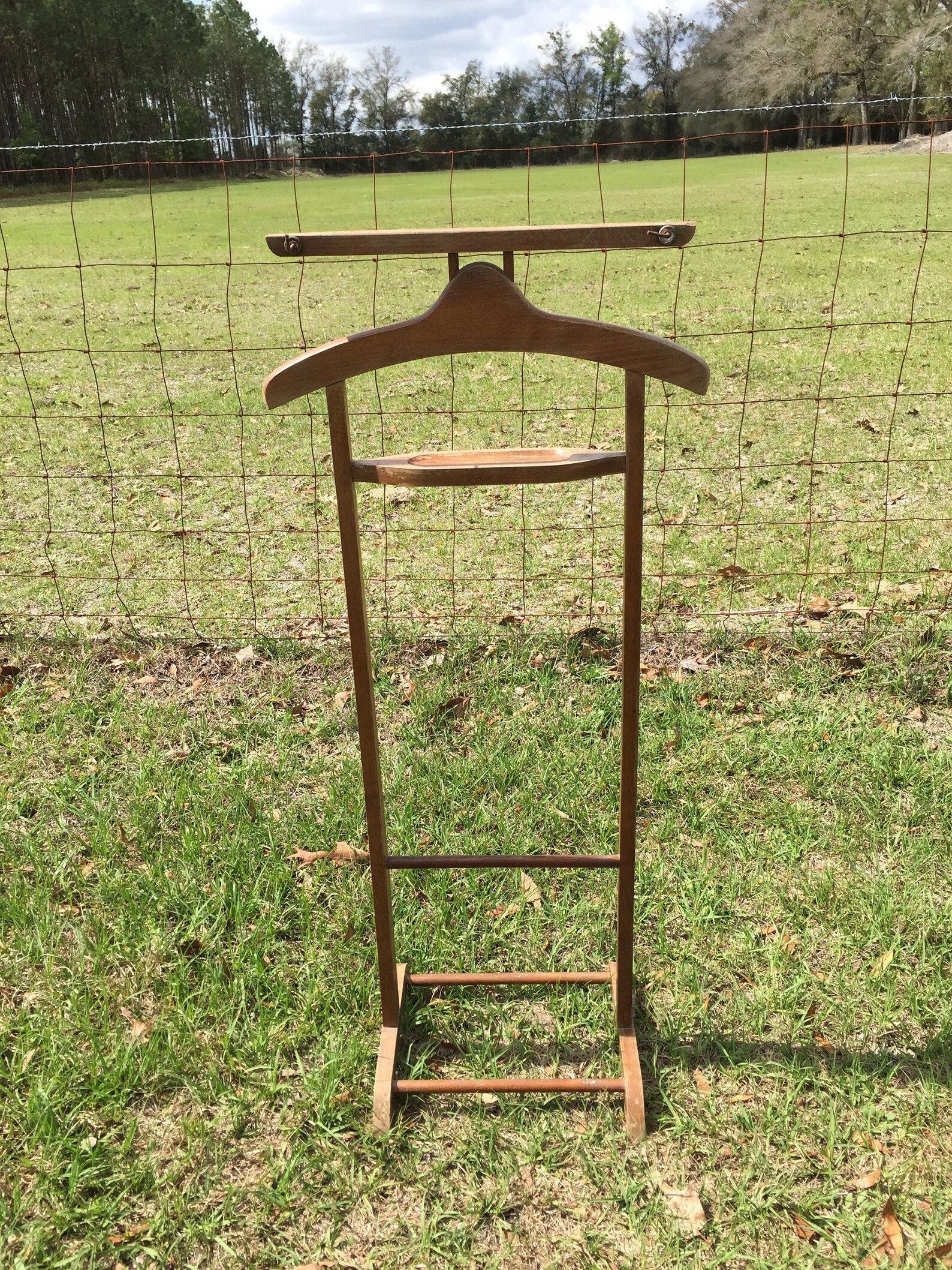 Vintage Valet Stand, Butler Stand, Change Holder, Clothes Hanger, Suit ...
