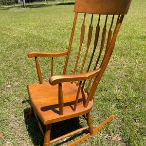 Nichols and Stone Rocking Chair, Vintage Rocking Chair, Wood Chair ...