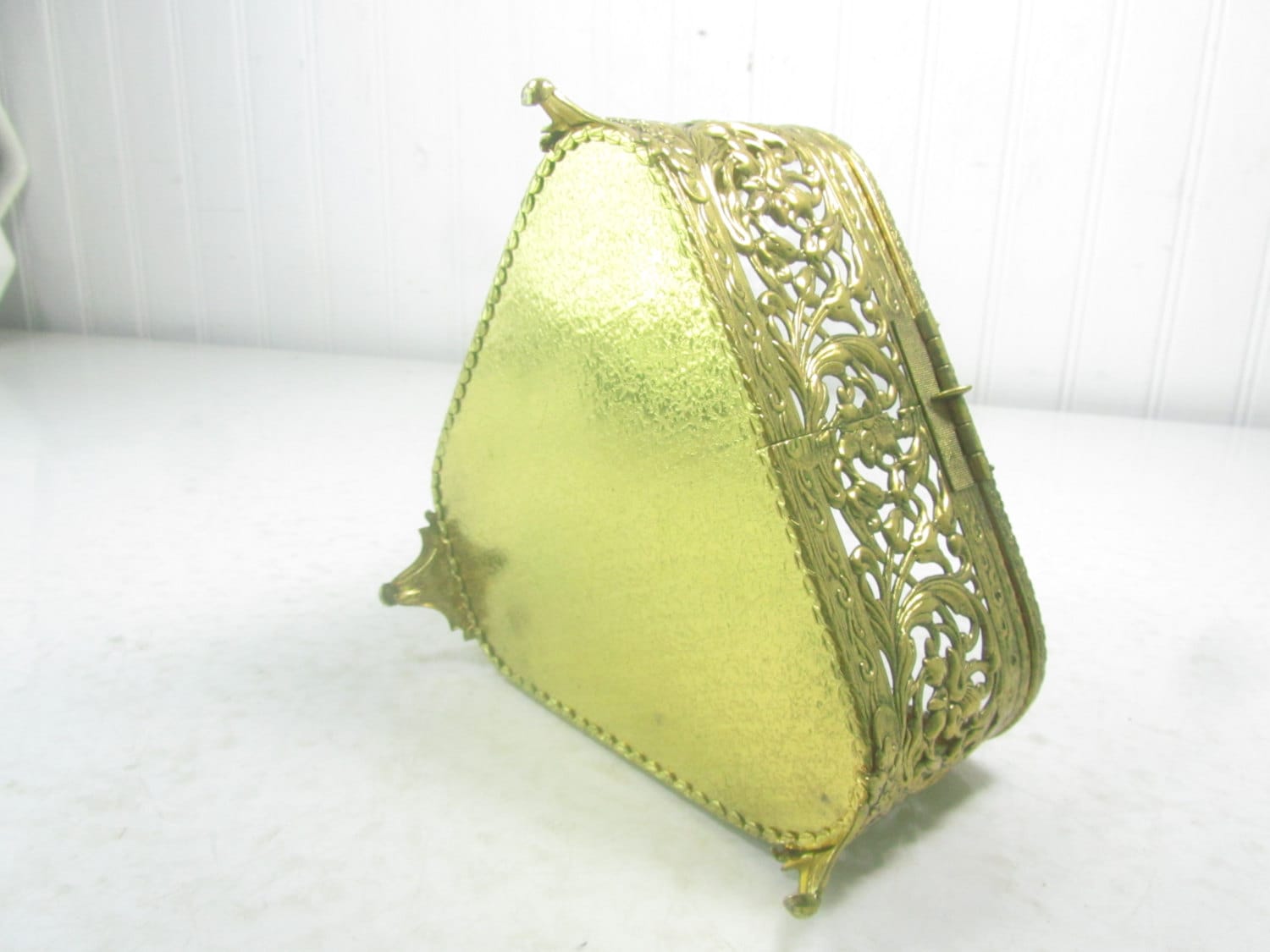 Vintage brass jewelry box casket box jewelry box trinket | Etsy