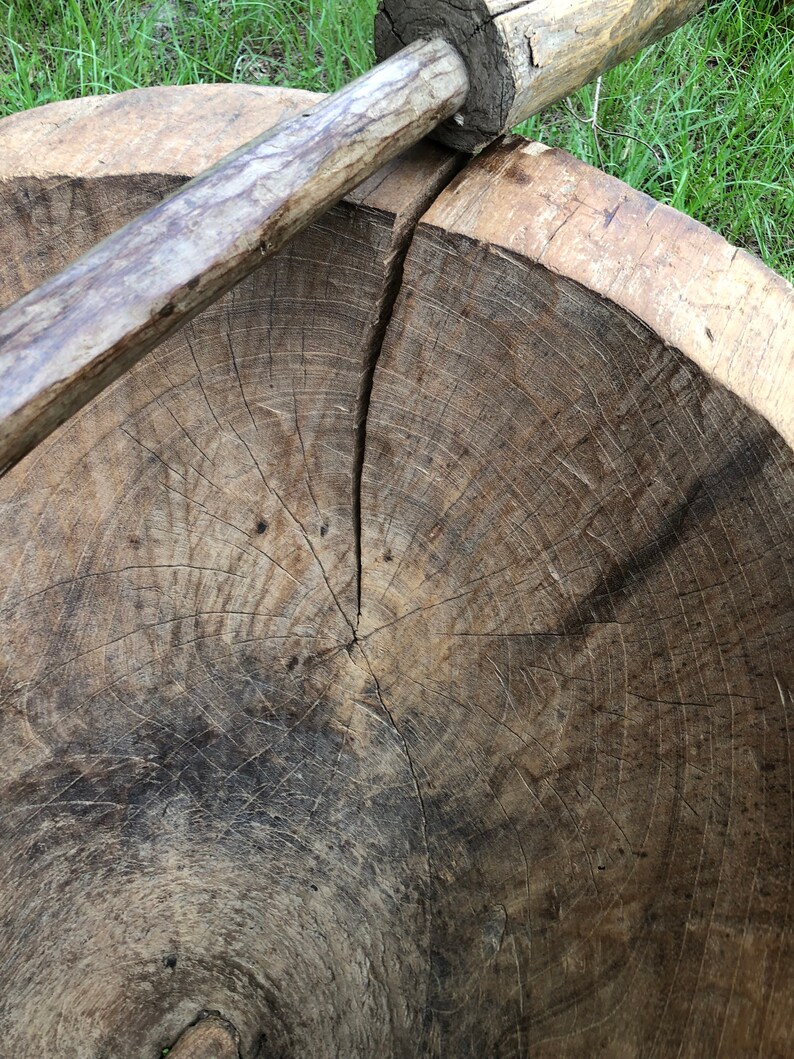 Antique Mortar and Pestle, Primitive Tools, Huge Large Mortar and ...