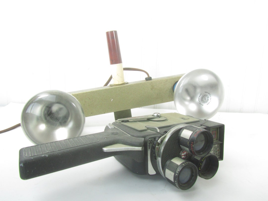 Holiday Movie Camera, Light Bar, 8mm Movie Camera, Vintage Movie Camera ...