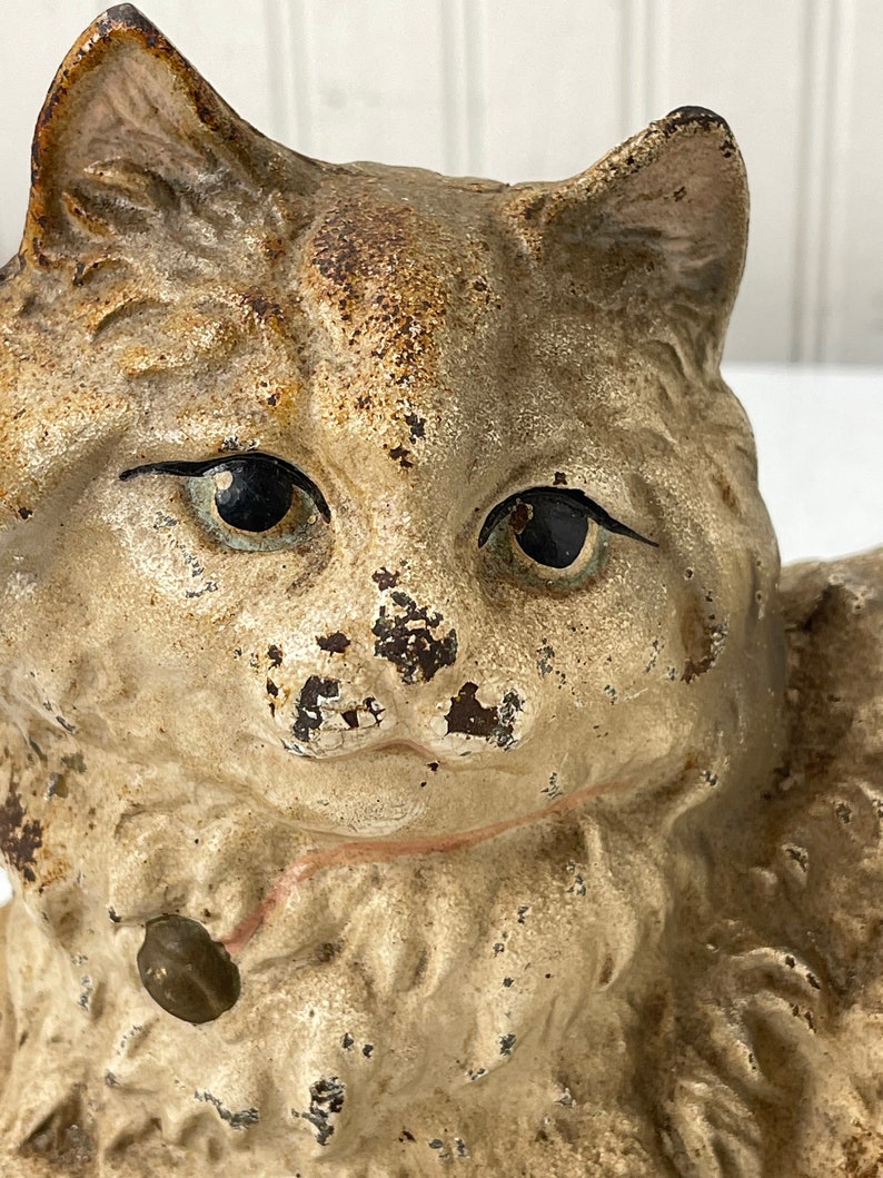 Hubley Cat Door Stop, Cast Iron Cat, Hubley Metal Door Stop,all ...
