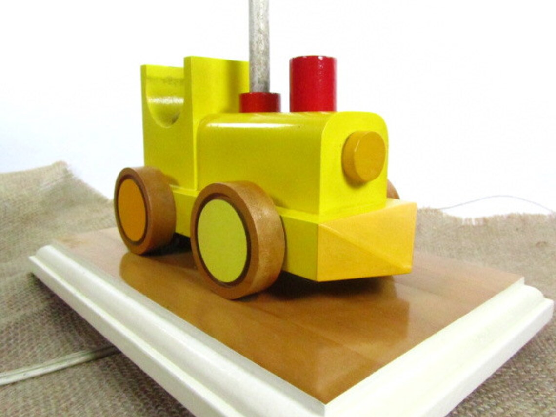 Train Lamp Nursery Decor Childs Lamp Night Light Toy Lamp | Etsy