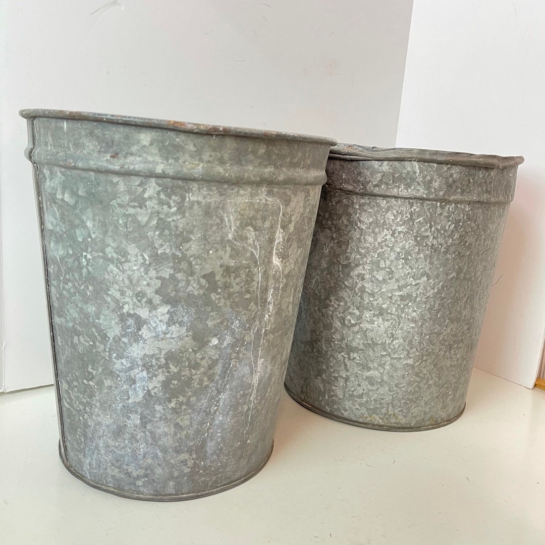 MAPLE SYRUP BUCKET, Galvanized Bucket, Rustic Bucket, Pail, Feed Bucket ...