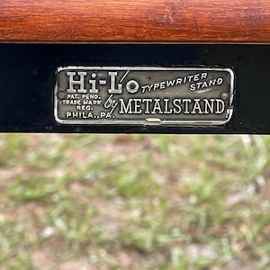 Hi Lo TYPEWRITER Stand, Vintage Metal Table, Industrial Decor ...