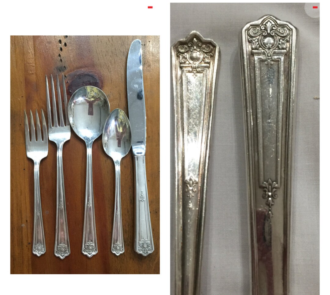 Silver Plate Silverware, Flatware Set, Vintage Wedding, Table Setting ...