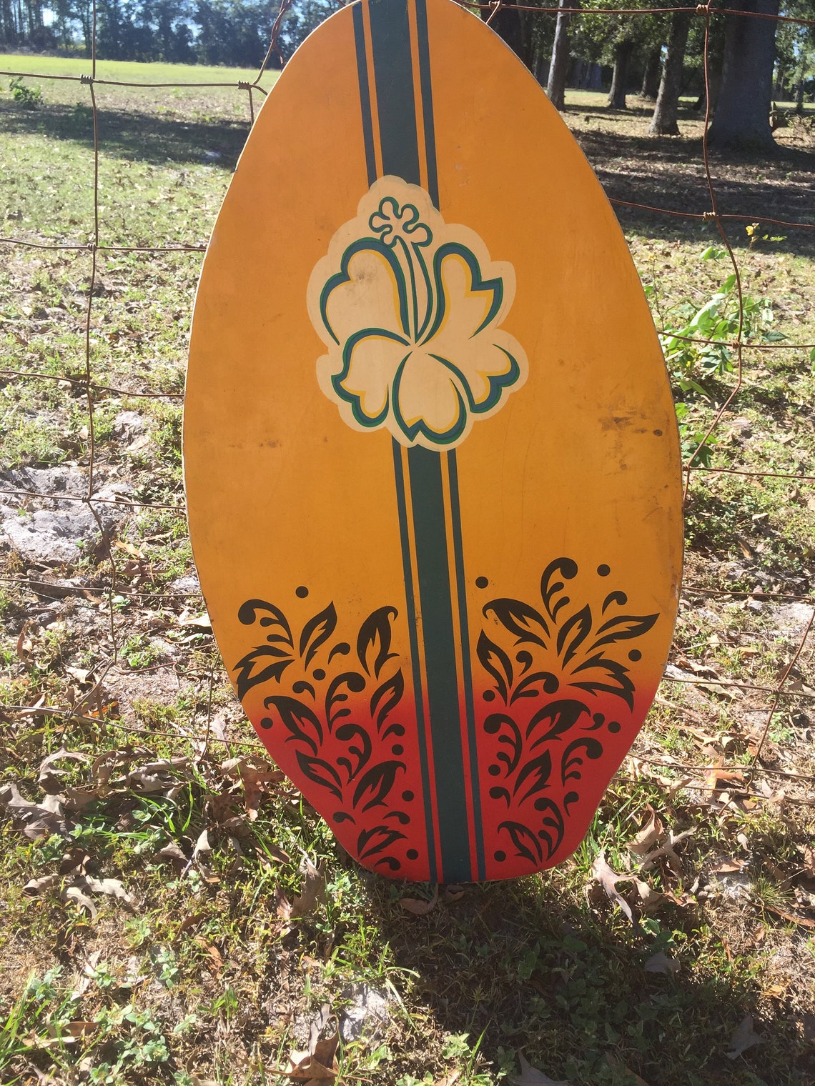 Vintage Boogie Board, Groovy Decor, 1970 Decor, Boho Decor, Wood ...