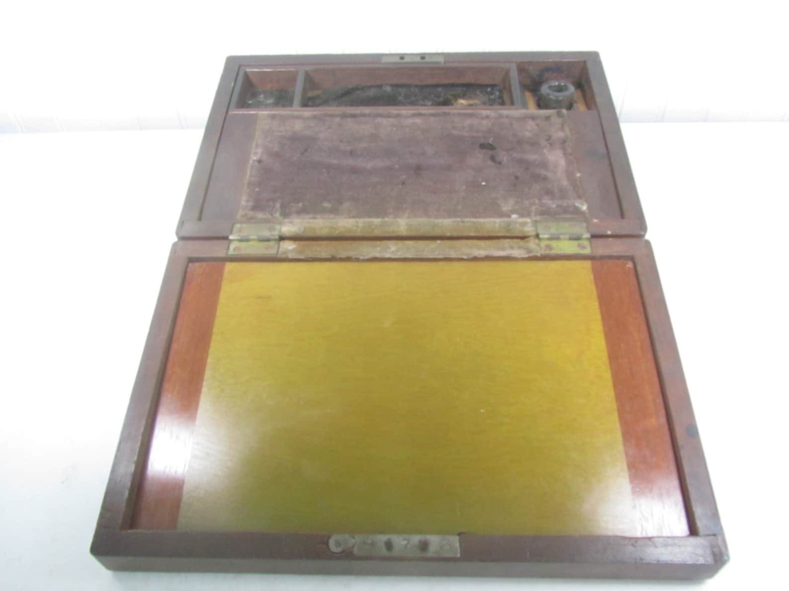 Antique Lap Desk Primitive Desk Writing Desk Ink Well - Etsy