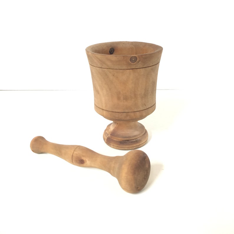Vintage Mortar and Pestle Medicine Pharmacy Druggists Wood - Etsy