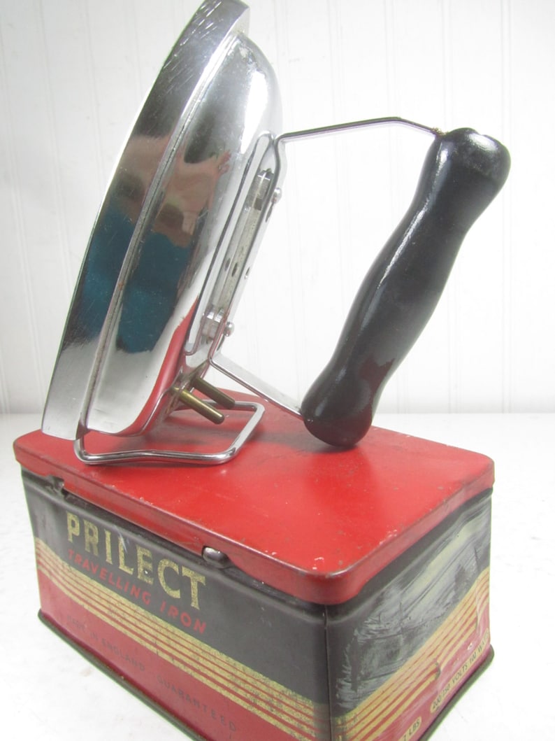 Prilect Travelling Iron, Made in England, Portable Iron in Tin Box ...