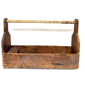 Antique Carpenters Box, Industrial Box, Work Box, Wood Tool Box ...