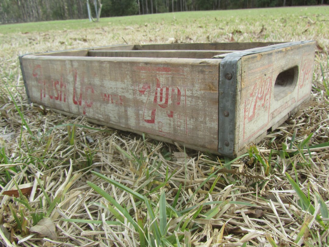 Wood 7 UP Crate, Fresh up With 7 UP Crate, Vintage Tray, Shelf, Pop ...