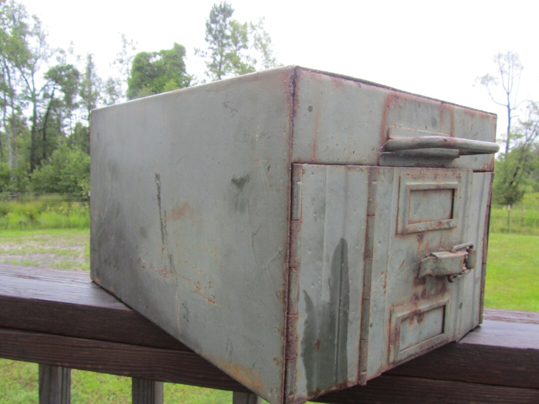 Vintage Metal Box, Schafer 5909 Neunkirchen, Ammo, Tool Box, Container ...