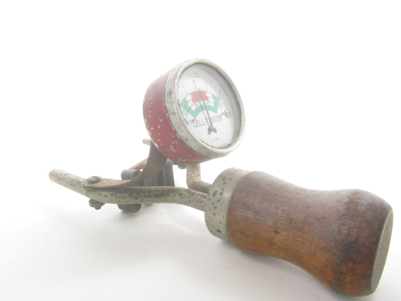 Vintage Cell Tester, Battery Tester, Wood Handle Tool, Antique Tool ...