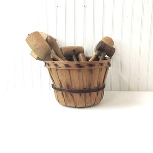 Primitive Wood Masher Collection, Wood Pestle, Vintage Kitchen Tools ...