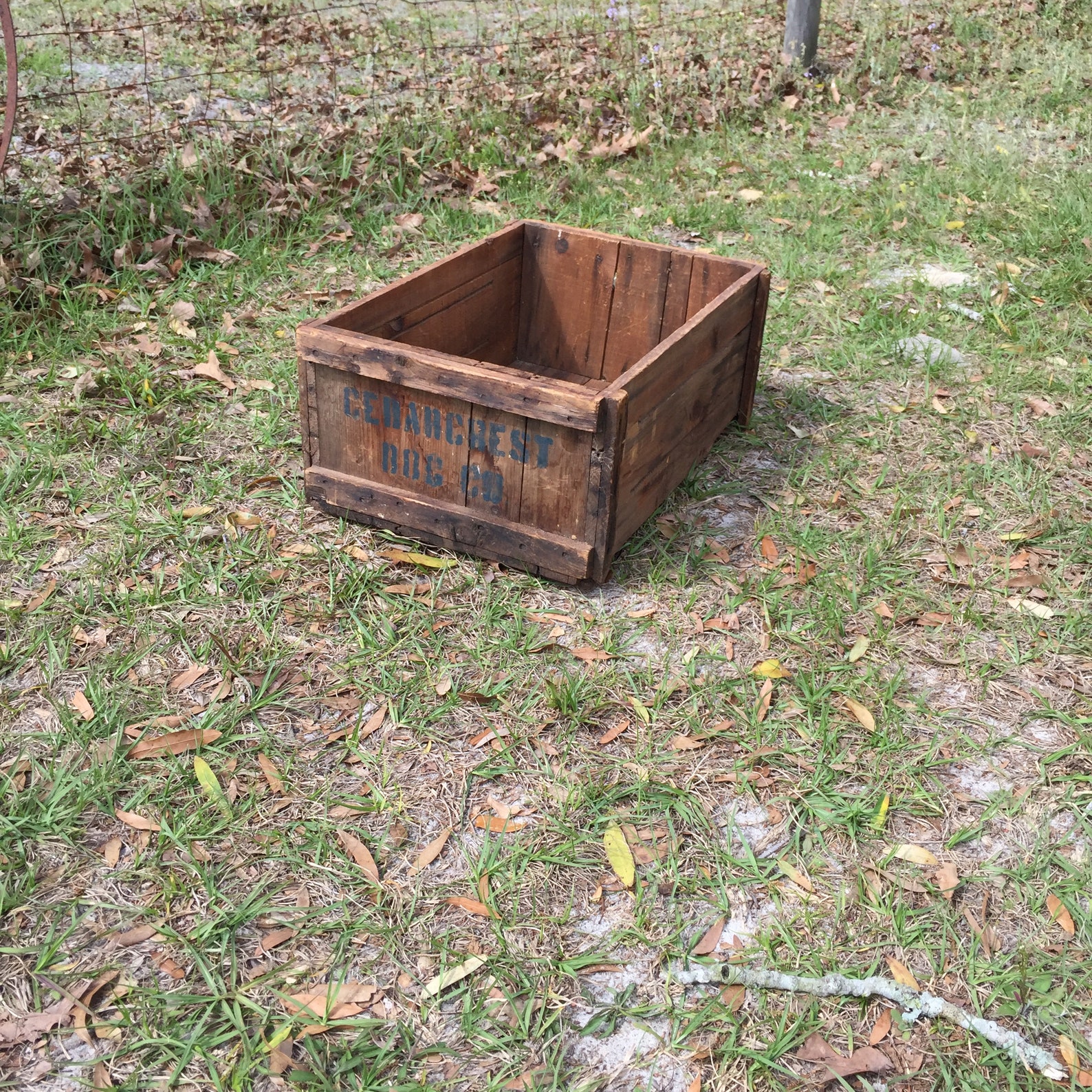 Antique Crate, Wood Crate, Wood Box, Vintage Crate, Rustic Crate ...