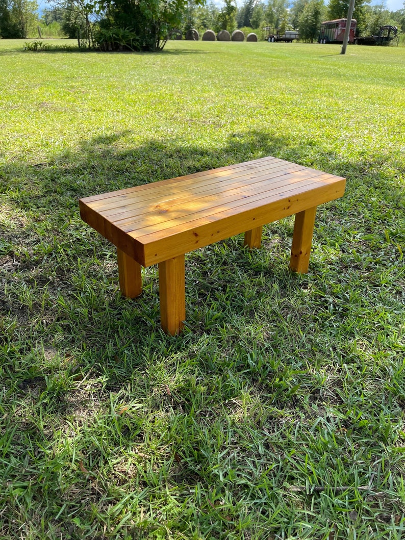 Rustic Pine Bench Solid Wood Bench Table Mud Room Decor - Etsy