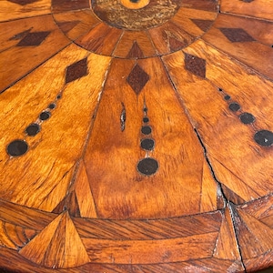 Inlaid Table, Wood Table,hand Carved Table ,pedestal Table, Victorian ...