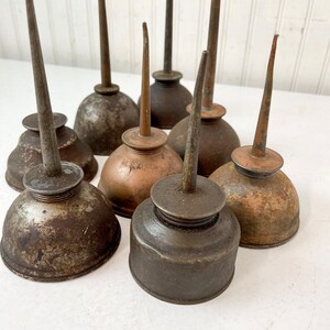 Antique Oil Can, Oil Can Collection, Metal Container, Farmhouse Decor ...