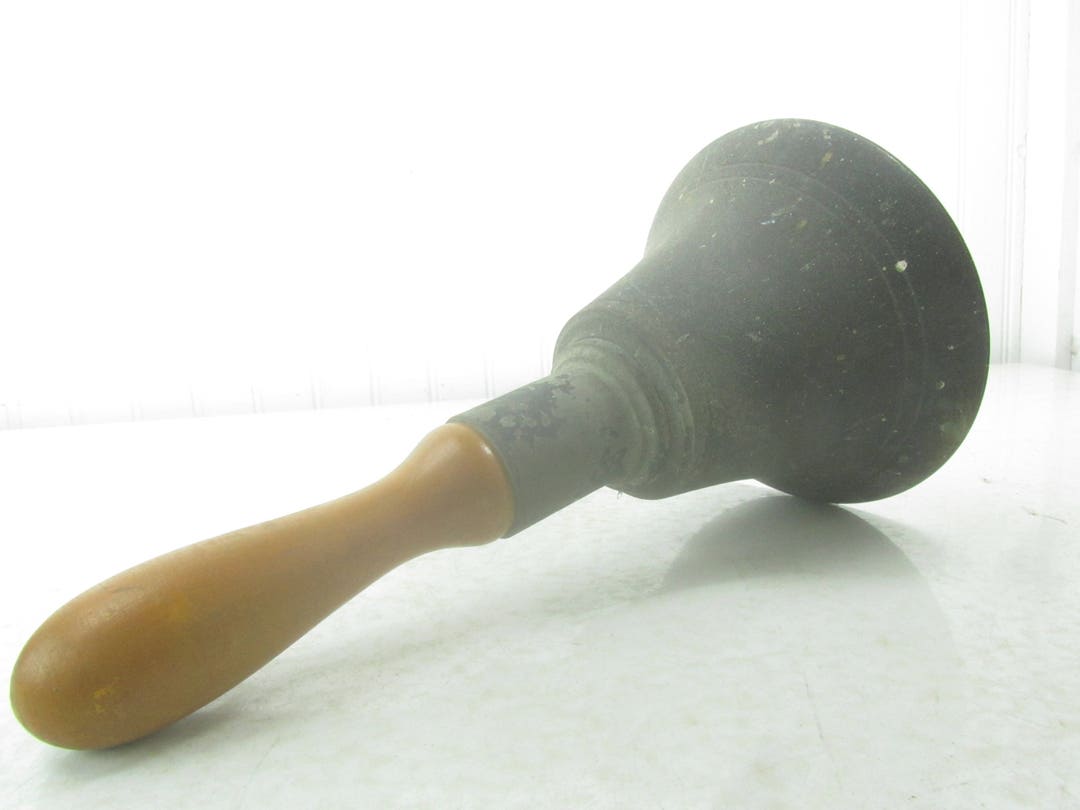 Vintage Bell, Hand Held Bell, Teachers Bell, Ships Bellmetal Bell ...
