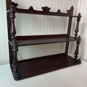 Antique Victorian Shelf, Vintage Wall Decor, Wood Corner Shelf, Vintage ...