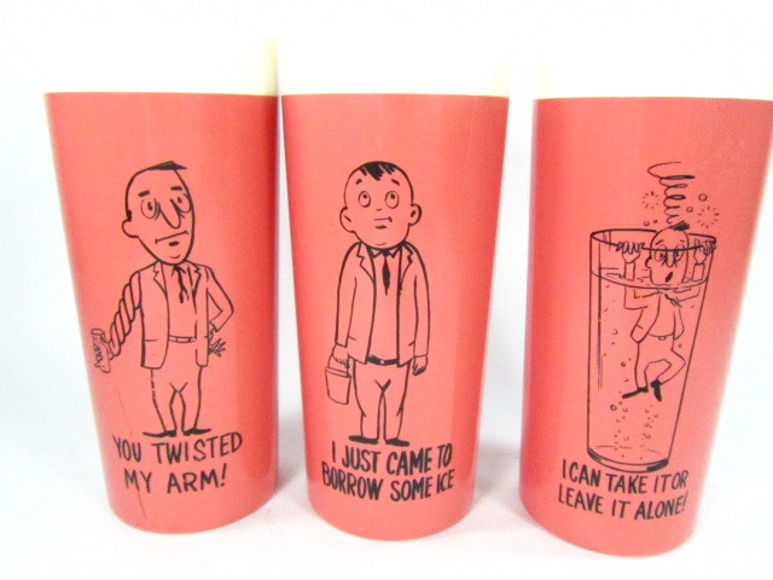 Plastic Bar Cups Fun Plastic Barware Cups Cartoon Barware - Etsy