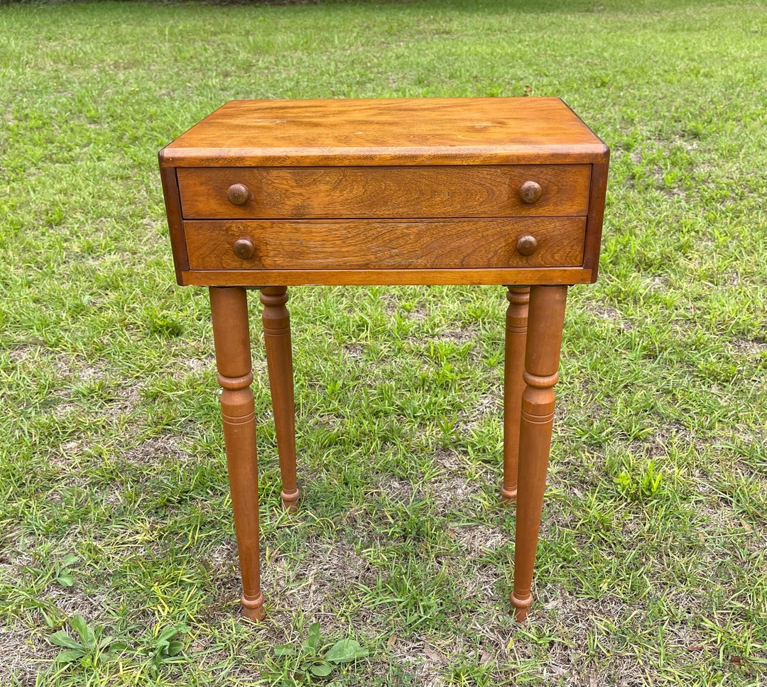 Side Table, Mid Century Decor, End Table, Wood Furniture, Antique Table ...