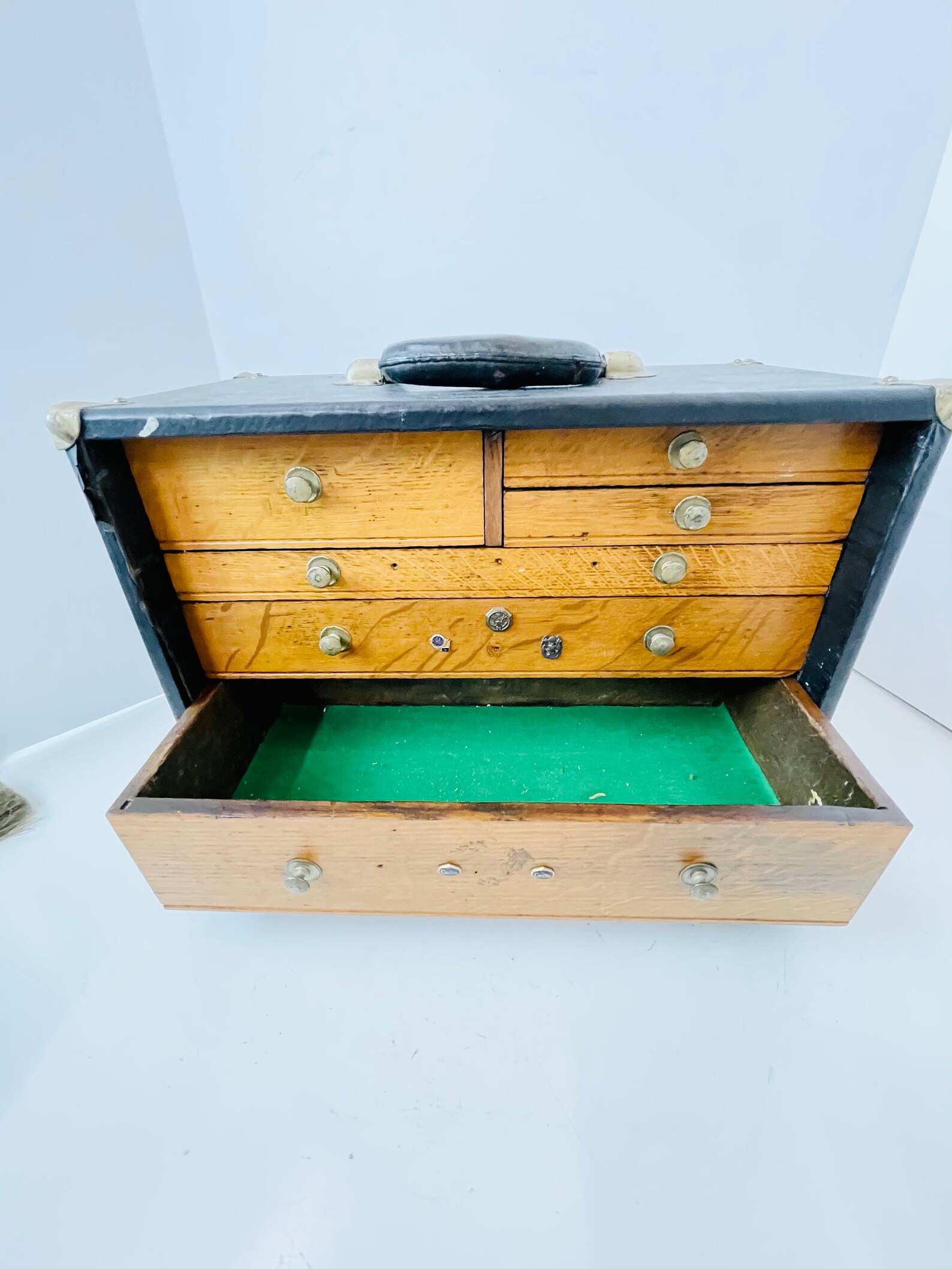 Vintage Machinist Chest, Wood Tool Box, Wood Drawer Box, Storage ...