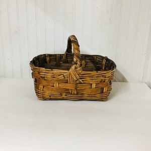 Vintage Basket, Wicker Basket, Shabby Chic Decor, Wicker Basket, French ...