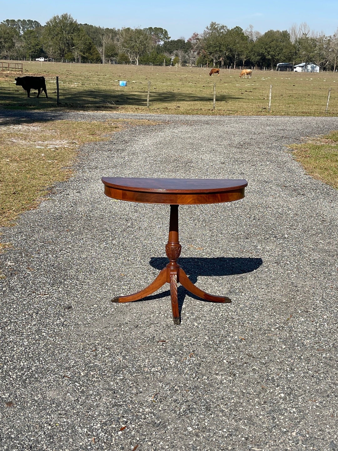 Mahogany Table, Entry Table, Half Moon Table, Imperial Grand Rapids ...