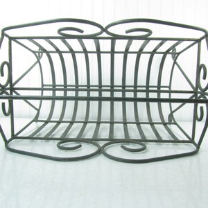 Magazine Holder, Magazine Rack, Organizer, Wrought Iron, Green, Metal ...