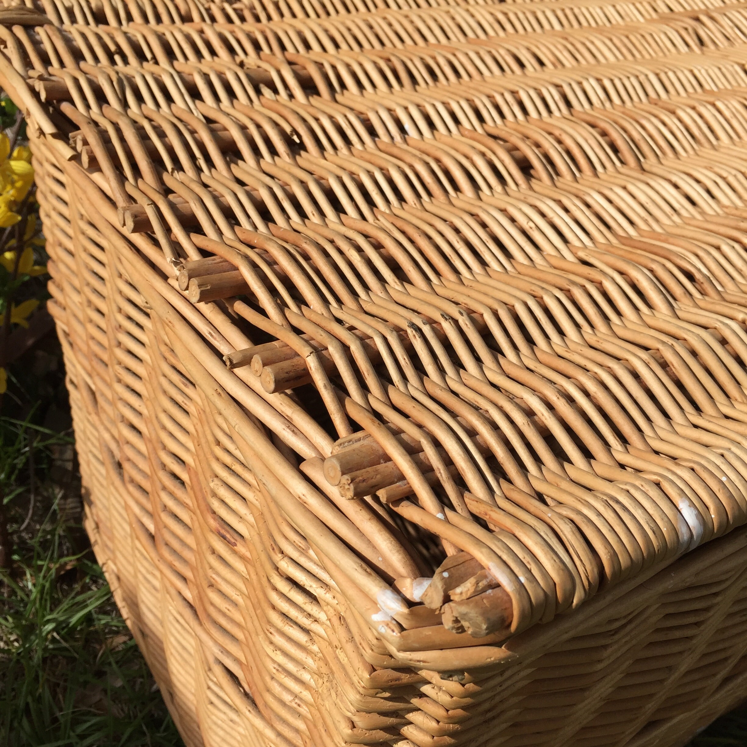 Wicker Trunk,vintage Basket,wicker Basket,willow Basket,french,toy Box ...