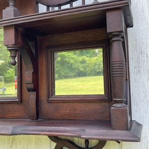 Antique Victorian Shelf, Vintage Wall Decor, Wood Corner Shelf, Vintage ...