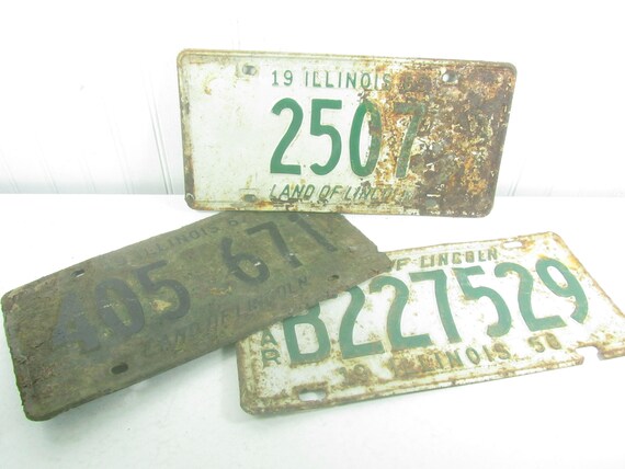 Vintage License Plates Rusty License Plates Vintage Car | Etsy