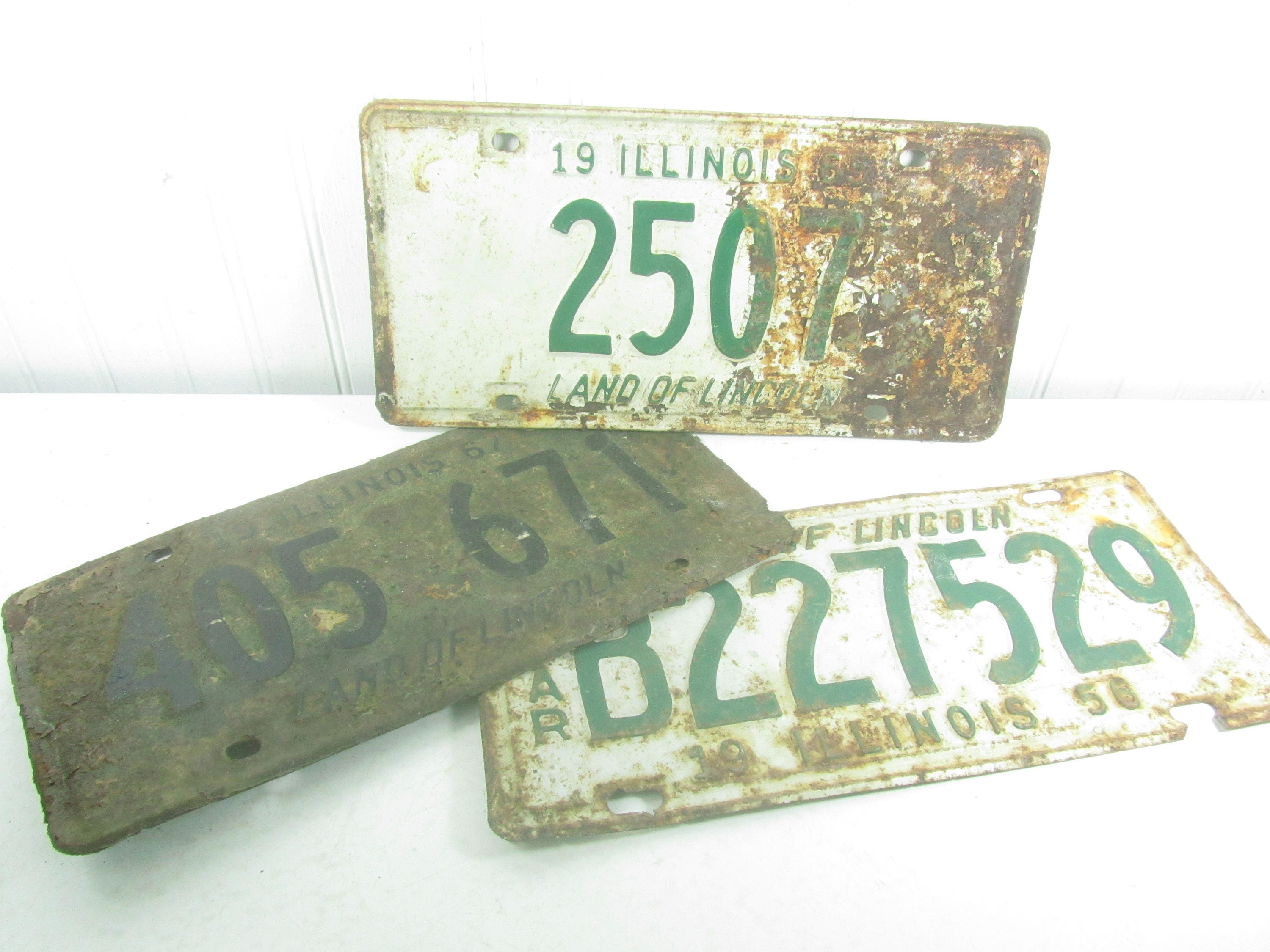 Vintage License Plates Rusty License Plates Vintage Car - Etsy