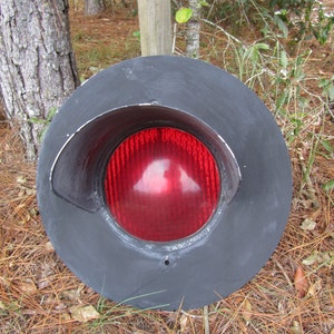 Vintage Railroad Signal Light, Railroad Collectible, Man Cave, Red ...