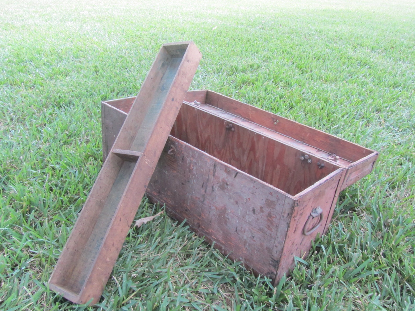 Vintage Carpenters Box Industrial Box Work Box Wood and - Etsy