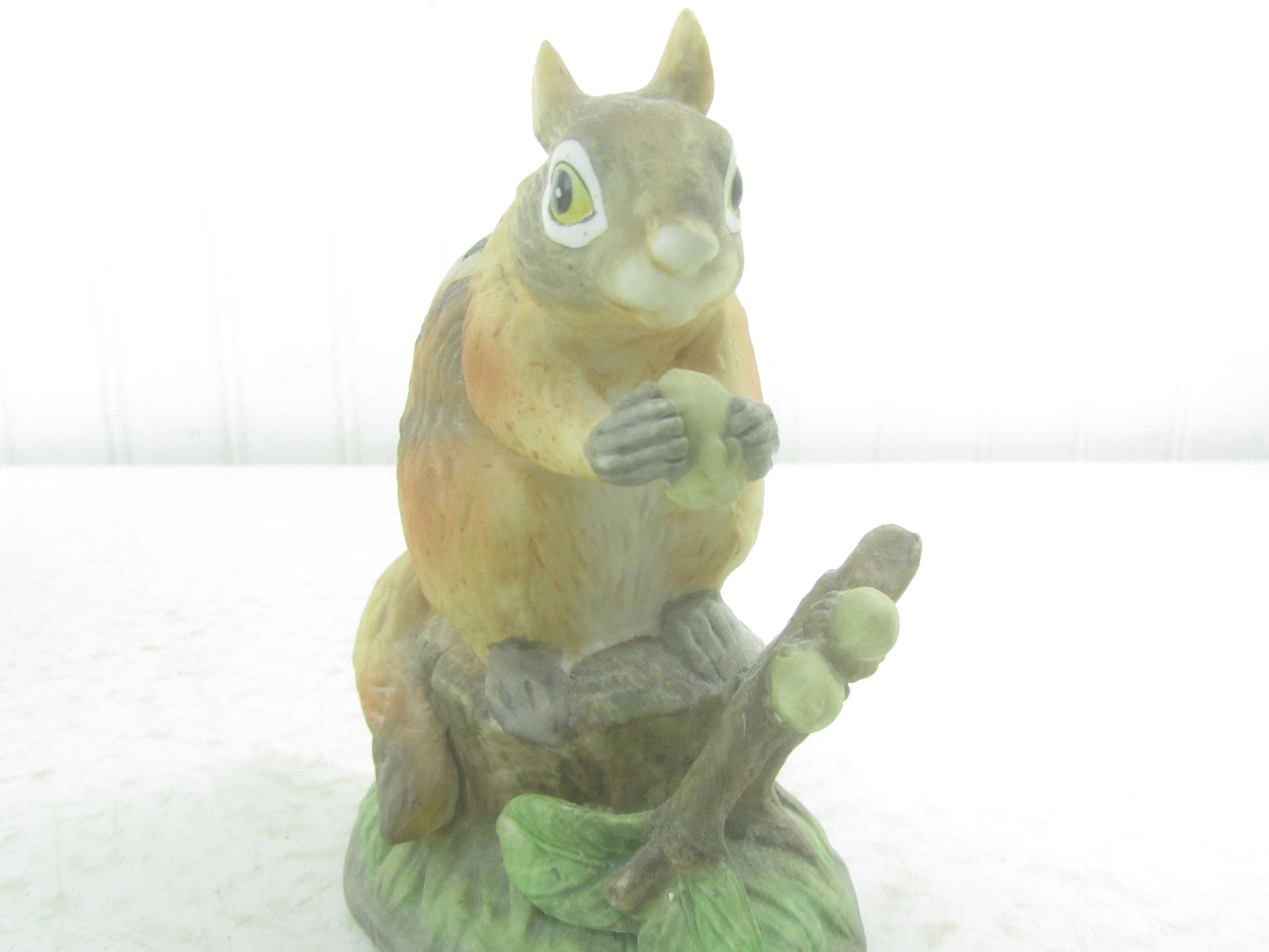 SQUIRREL FIGURINE lefton figurine Squirrel Whimsical Nick | Etsy