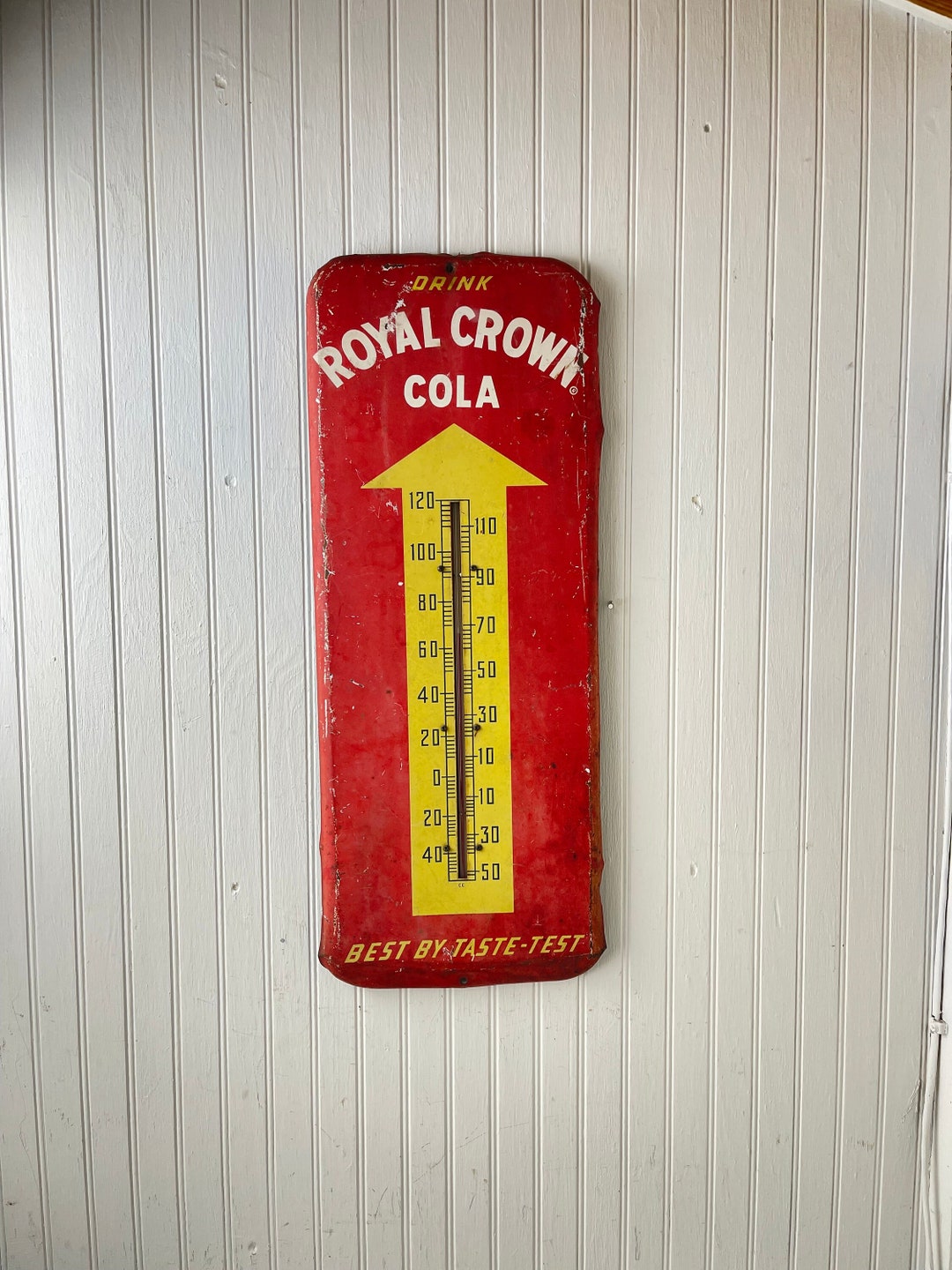 RC Cola Thermometer, Vintage Soda Collectible, Royal Crown Cola ...