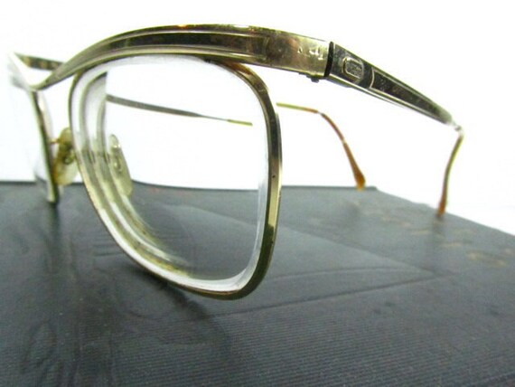 Vintage eyeglasses, eye ware, gold glasses, reading e… - Gem