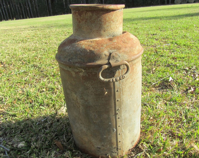 MILK CAN, ANTIQUE Milk Can, Milk Bottle, Nesco, Metal Can, Jug ...