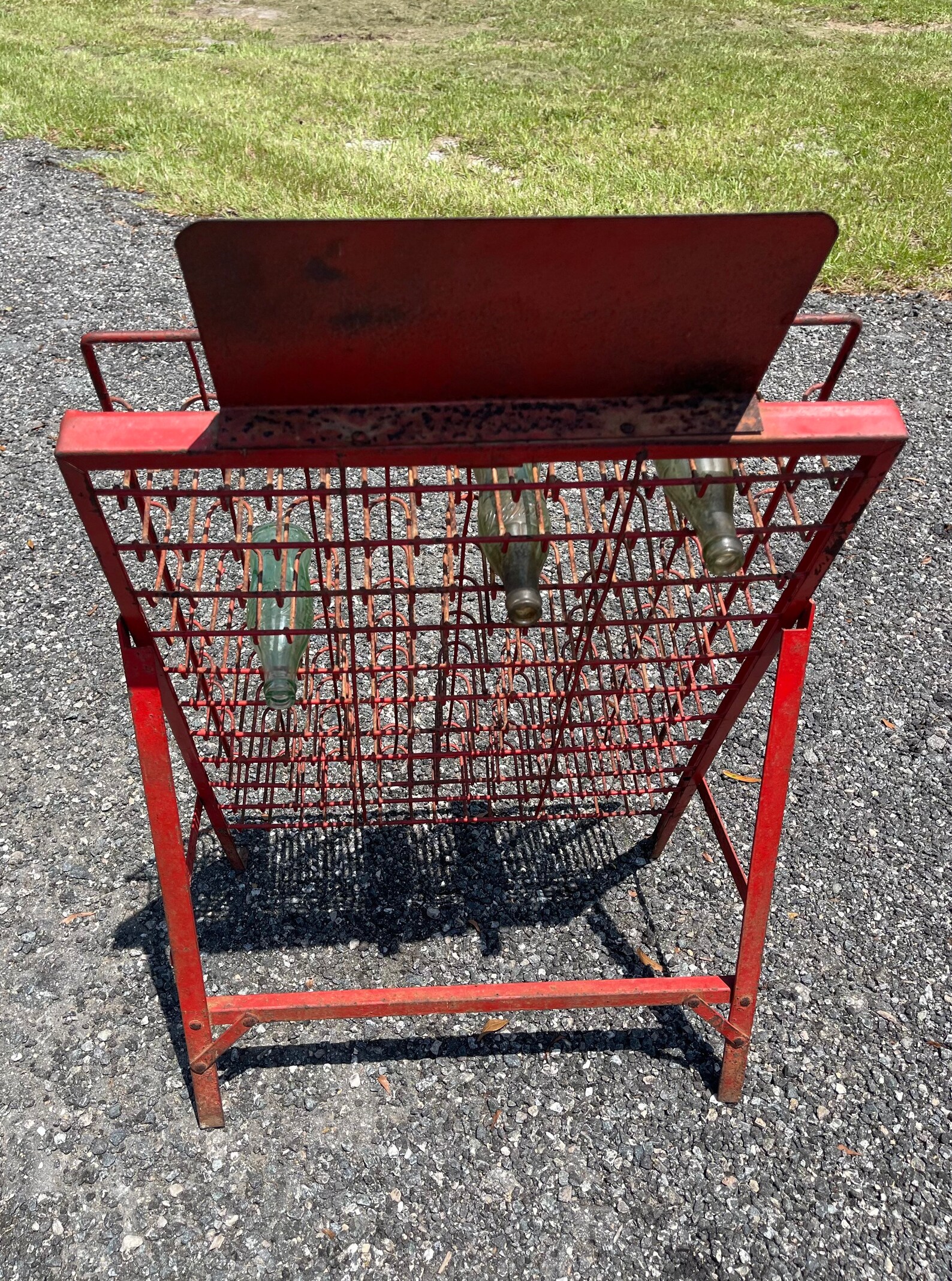 Coca Cola Bottle Holder, Coke Collectible, Bottle Return Rack, Metal ...