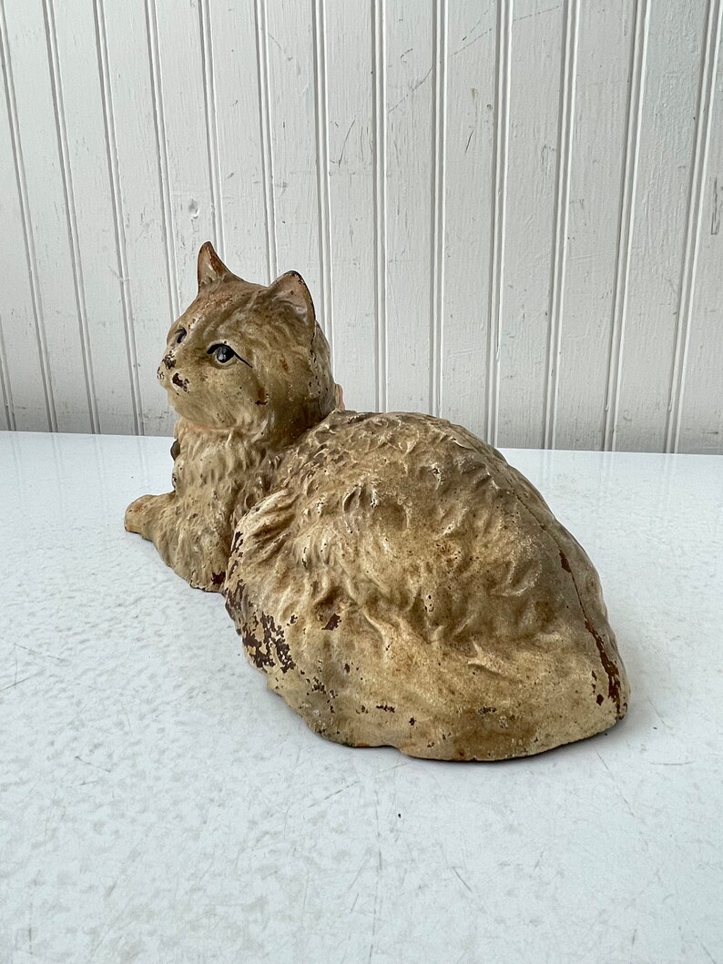 Hubley Cat Door Stop, Cast Iron Cat, Hubley Metal Door Stop,all ...