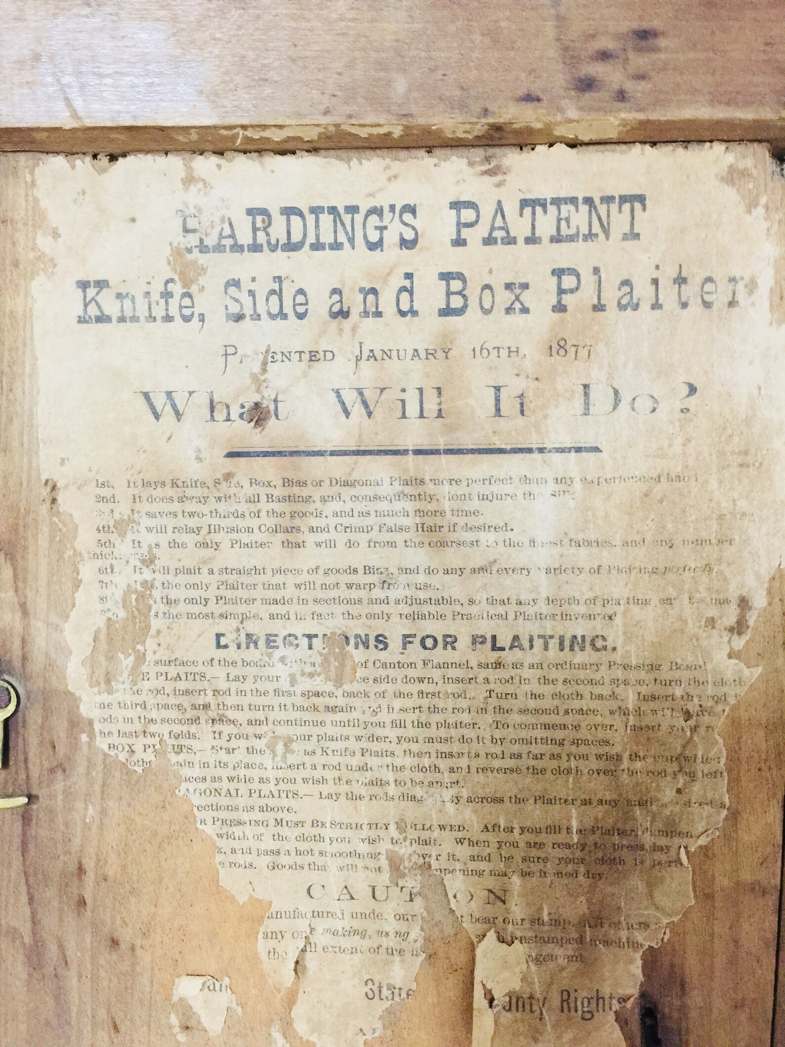 Antique Knife Plaiter Box Sewing Tool Pleats Marker - Etsy