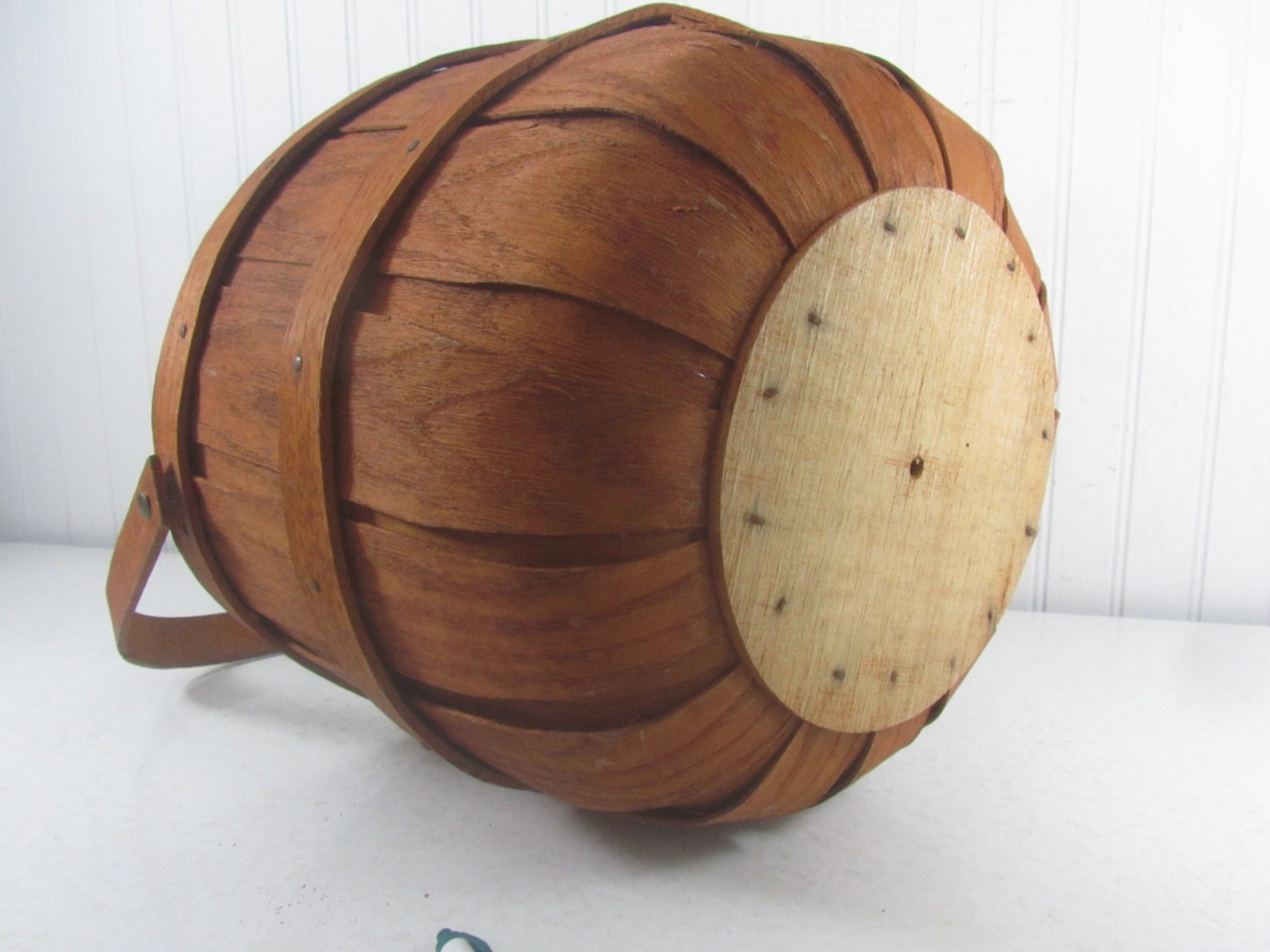 Vintage Firkin Style Basket Farmhouse Decor Rustic Decor - Etsy