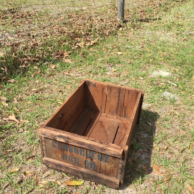 Antique Crate, Wood Crate, Wood Box, Vintage Crate, Rustic Crate ...
